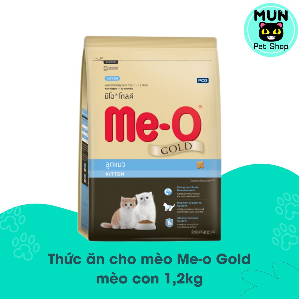 thức ăn cho mèo me-o gold kitten mèo con bổ sung DHA